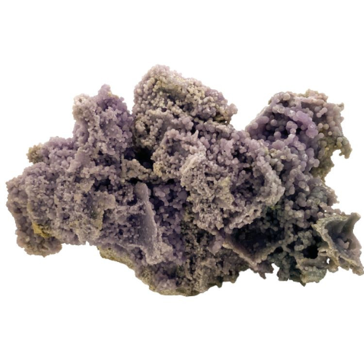 CALCEDOINE VIOLETTE / AGATE GRAPPE BRUTE - PIECE EXCEPTIONNELLE